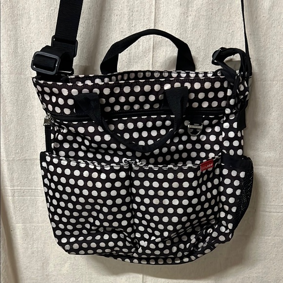 Skip Hop | Bags | Skip Hop Stylish Polka Dot Shoulder Bagbrown And ...
